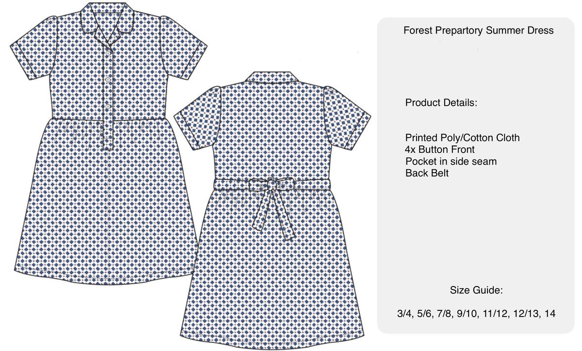 Forest Preparatory Summer Dress – Tru Uniforms